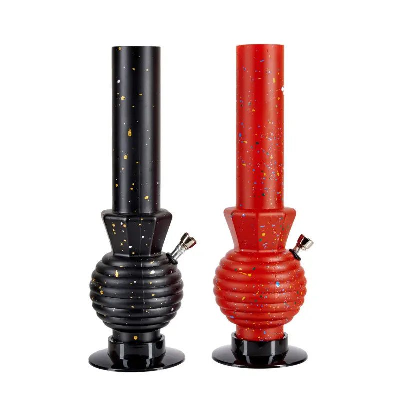 Acrylic Bong with Polka Dots.